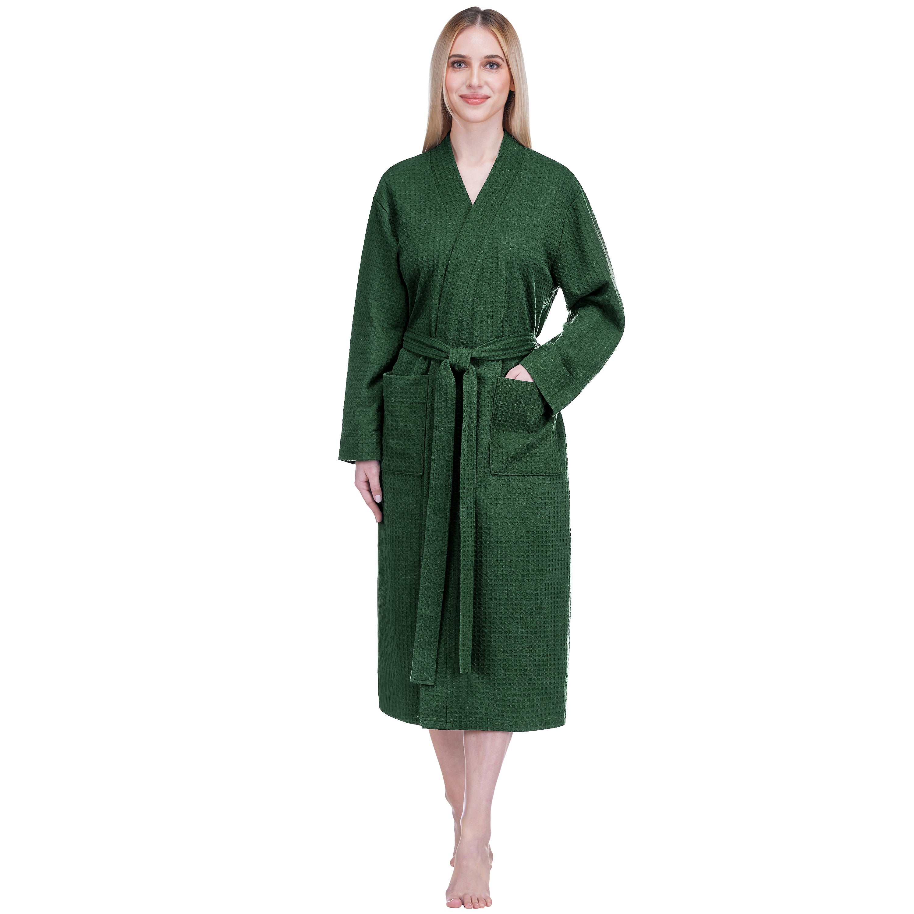 Women's Waffle Texture Knit Robe – PAVILIA